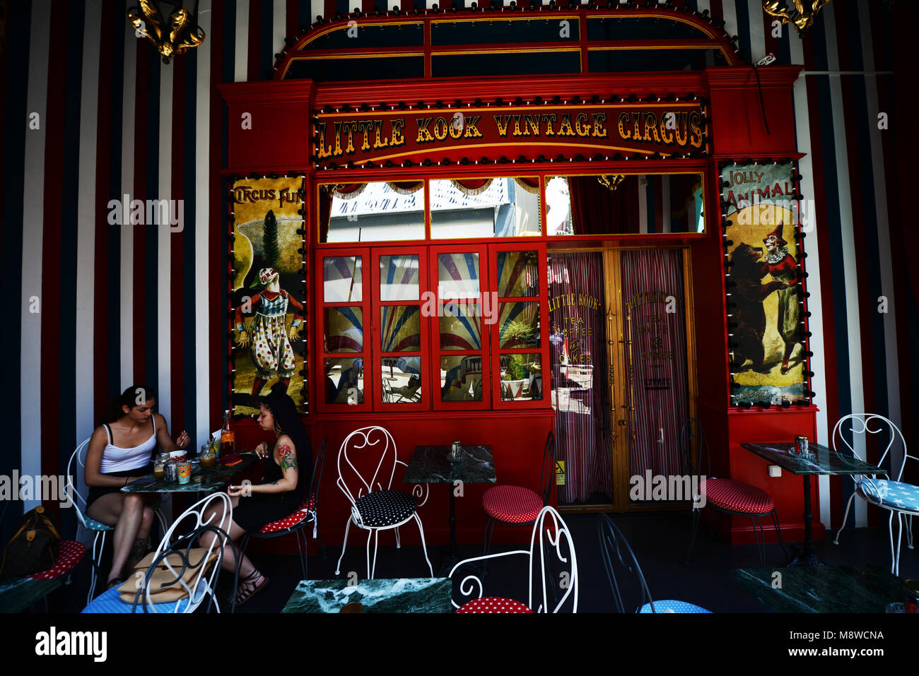 The colorful Little Kook cafe in Monastiriaki in central Athens Stock ...