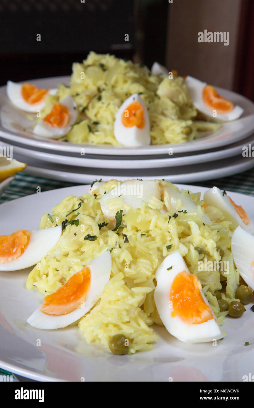 A traditional breakfast dish of Kedgeree Stock Photo - Alamy