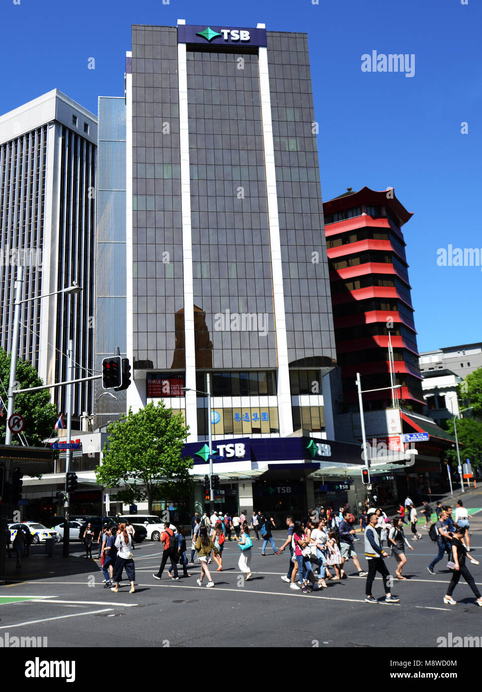 TSB building in Auckland's Business center Stock Photo - Alamy