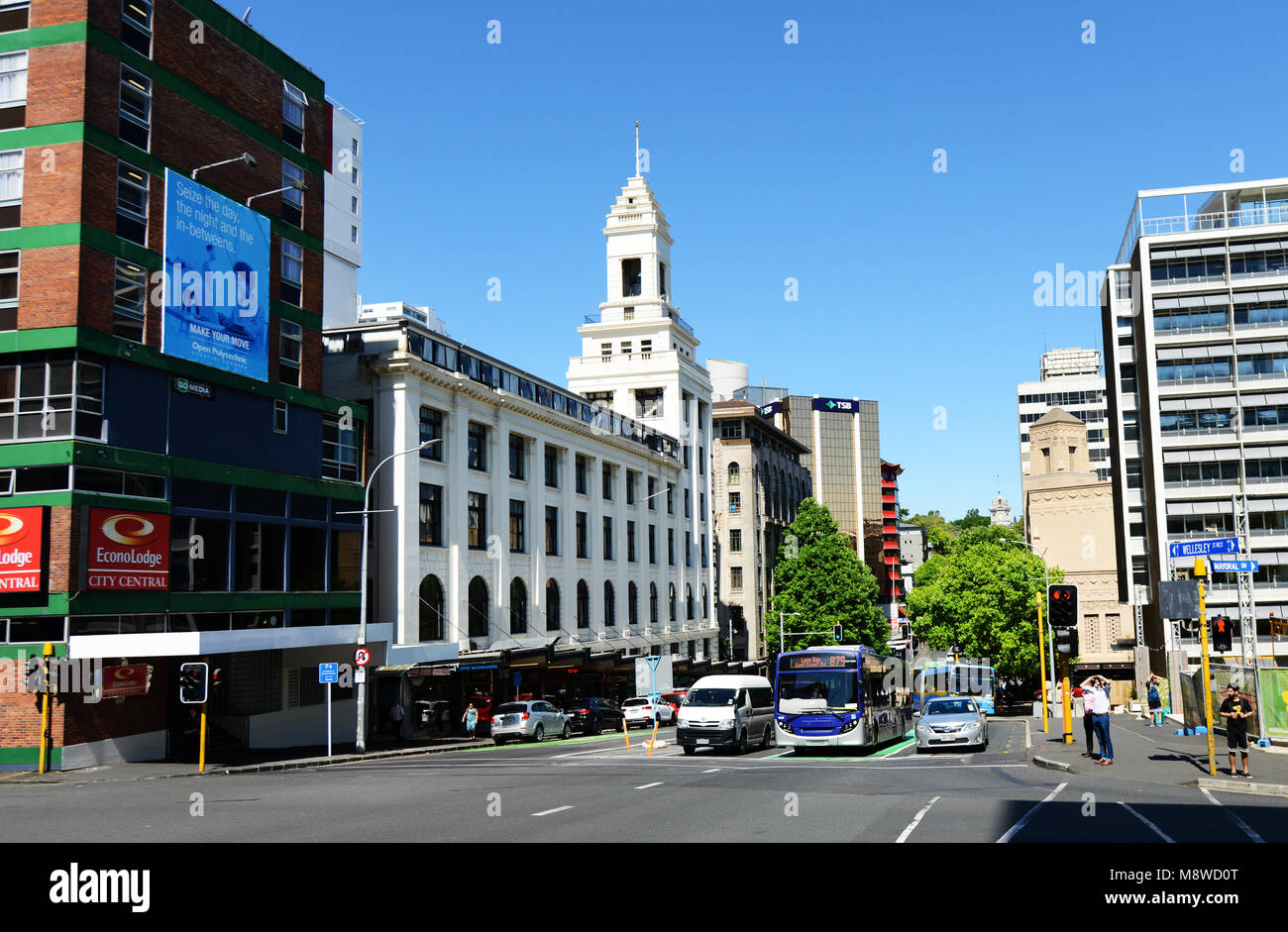Auckland's city center Stock Photo - Alamy
