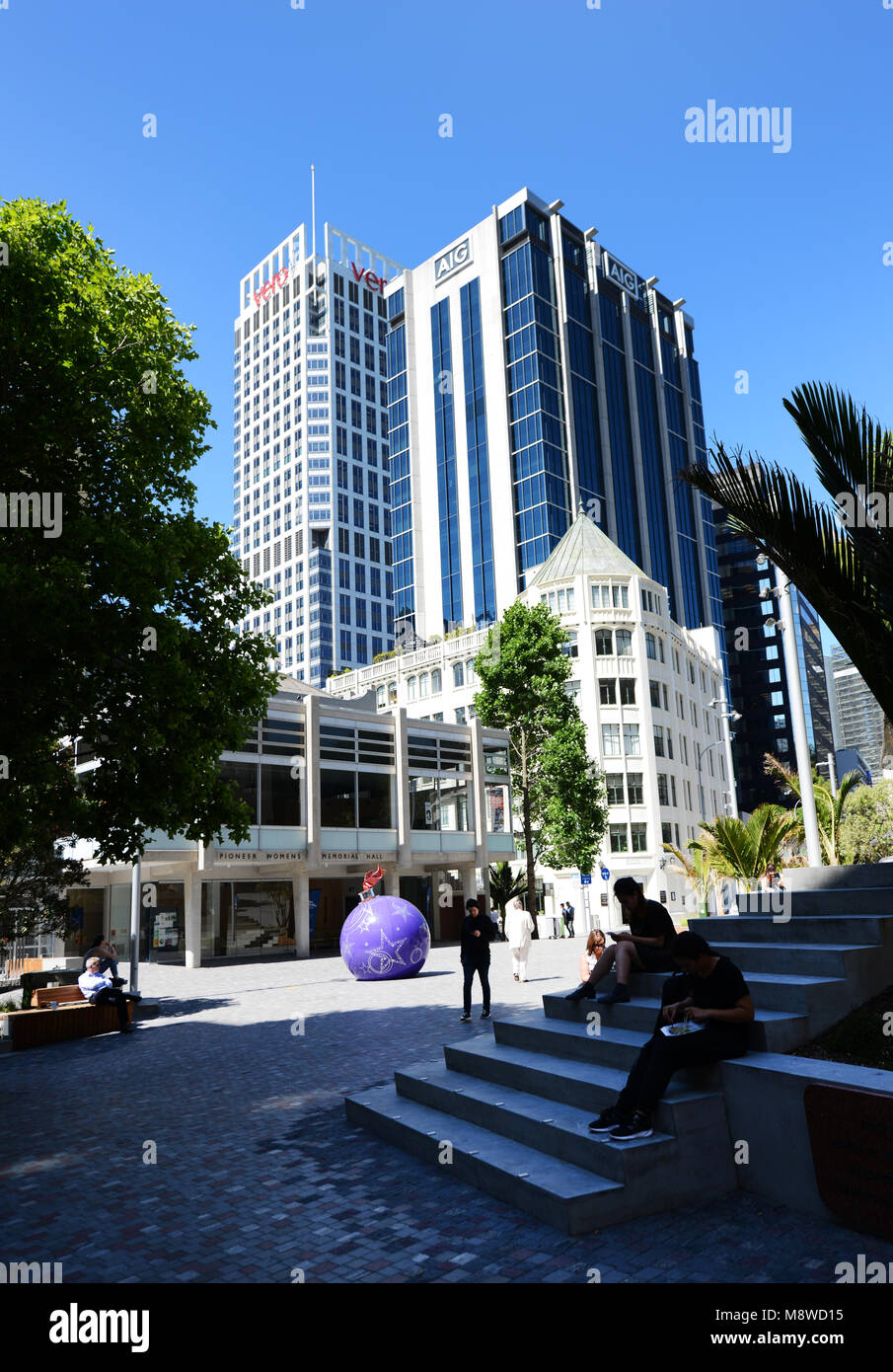 Freyberg Square in Auckland, New Zealand Stock Photo - Alamy