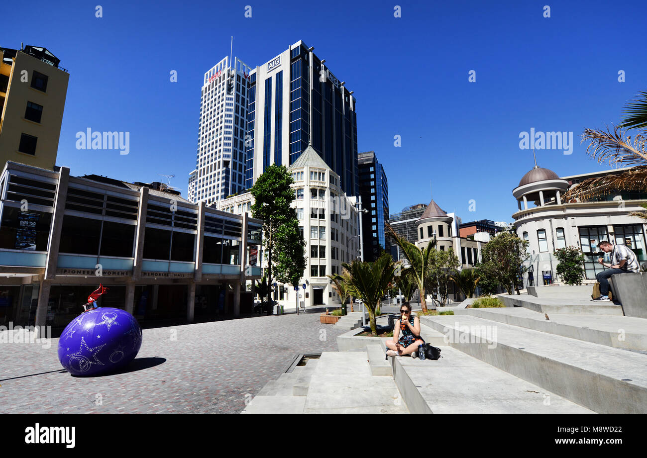 Freyberg Square in Auckland, New Zealand Stock Photo - Alamy