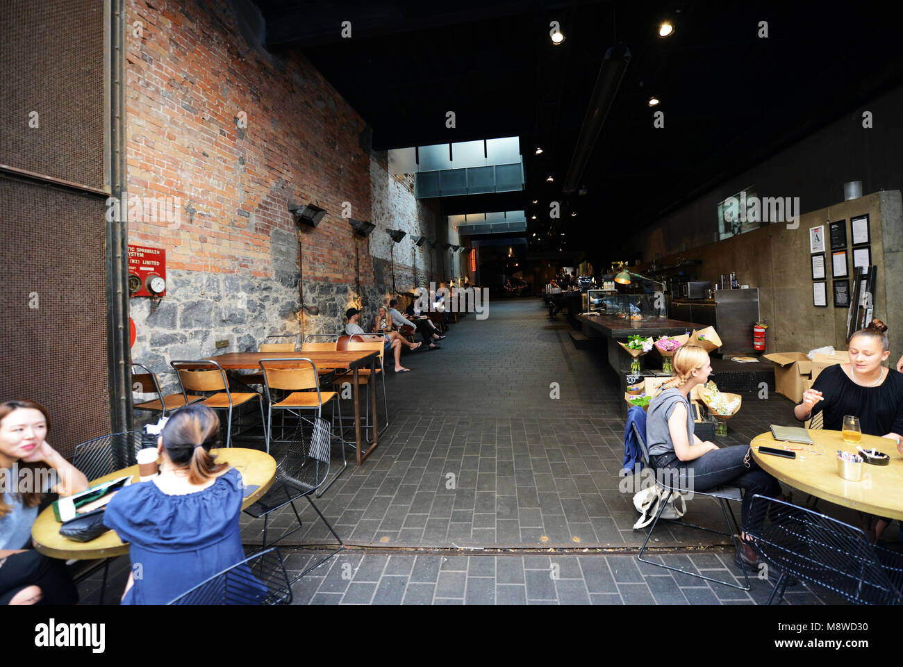 The Imperial lane cafe on Fort lane in Auckland Stock Photo - Alamy