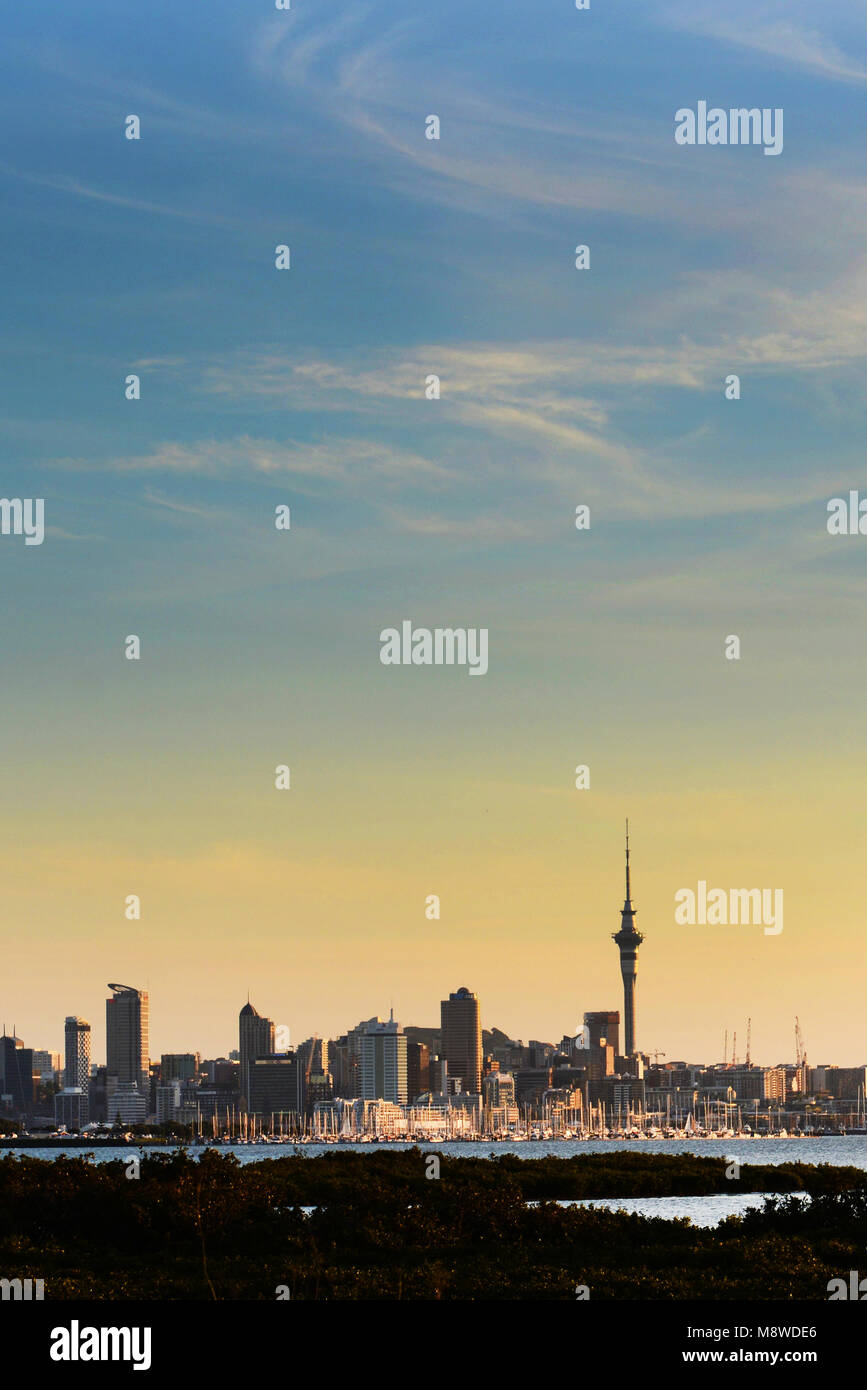 A scenic view of Auckland's city center Stock Photo - Alamy