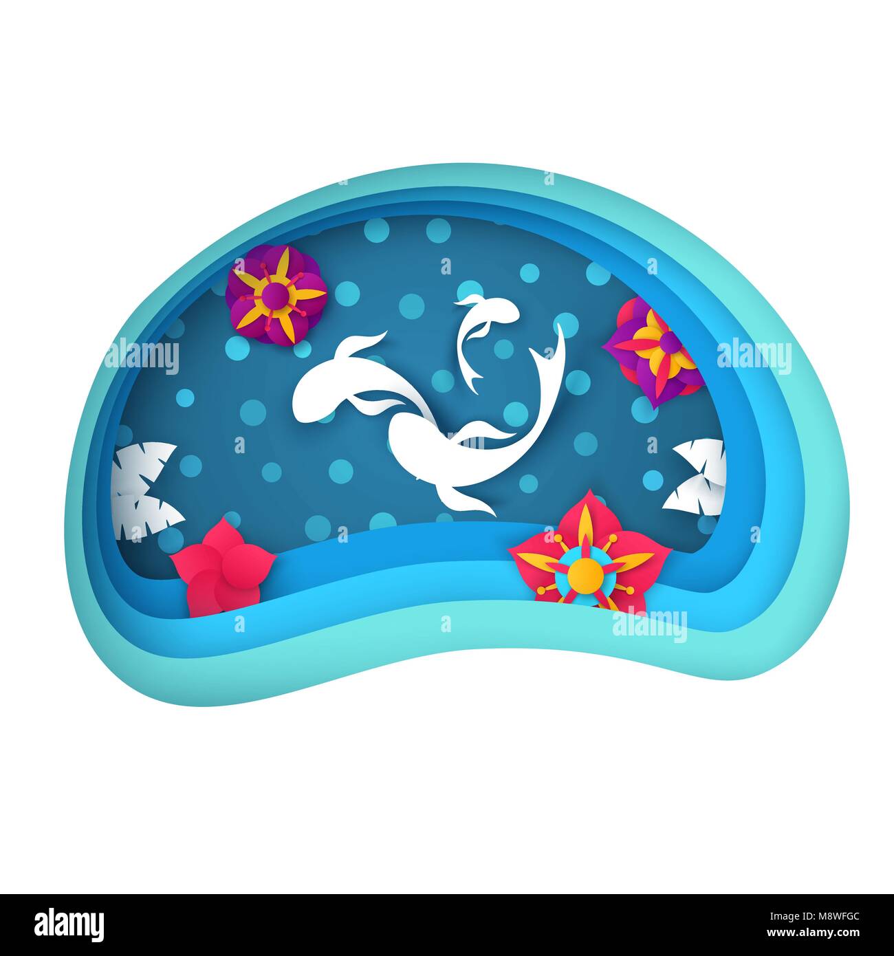 Illustration fish sea hi-res stock photography and images - Alamy