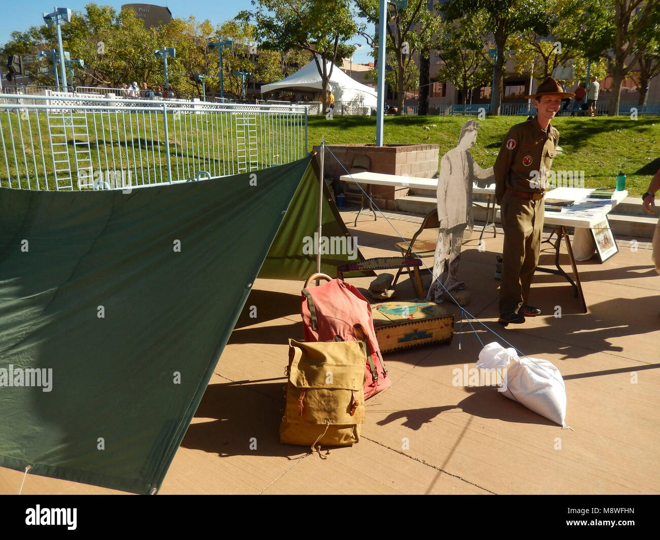 Wilderness Campsite . Wilderness campsite display at the Get Wild ...