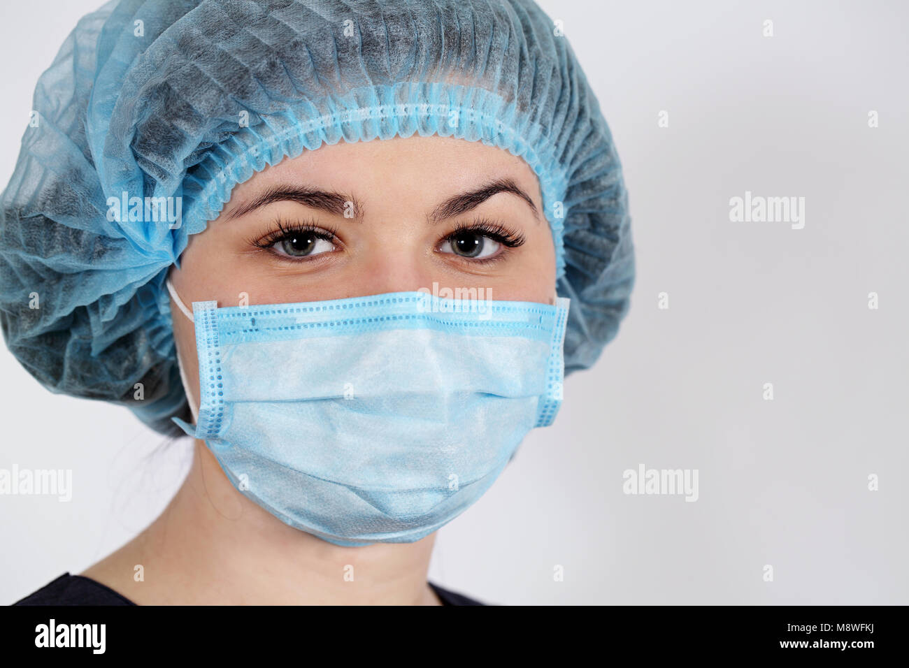 Nurse in overalls Stock Photo - Alamy