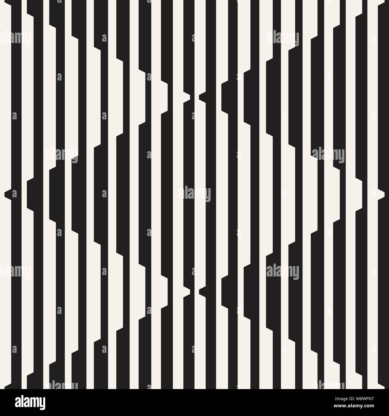 Vector seamless black and white halftone lines grid pattern. Abstract ...