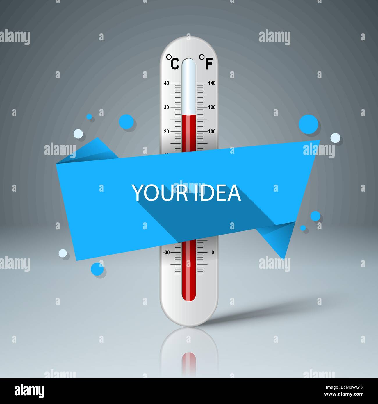 Thermometer business infographics. Health icon Stock Vector Image & Art ...