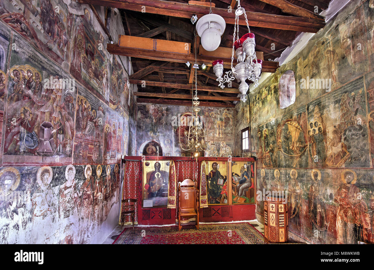 Byzantine mavriotissa monastery hi-res stock photography and images - Alamy