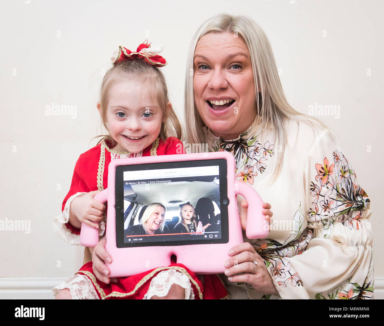 Julie Britton with her daughter Connie-Rose Seabourne who has Downs ...