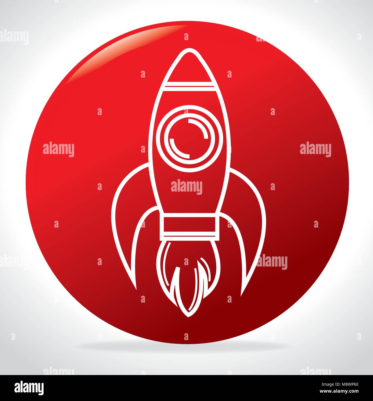 cartoon rocket idea creative design isolated Stock Vector Image & Art ...