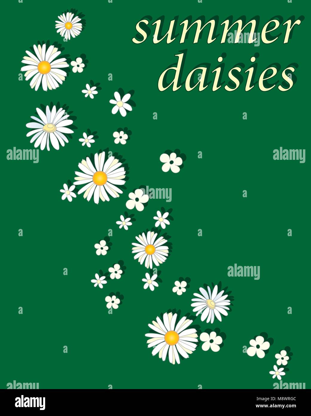 Picking daisy petals Stock Vector Images - Alamy