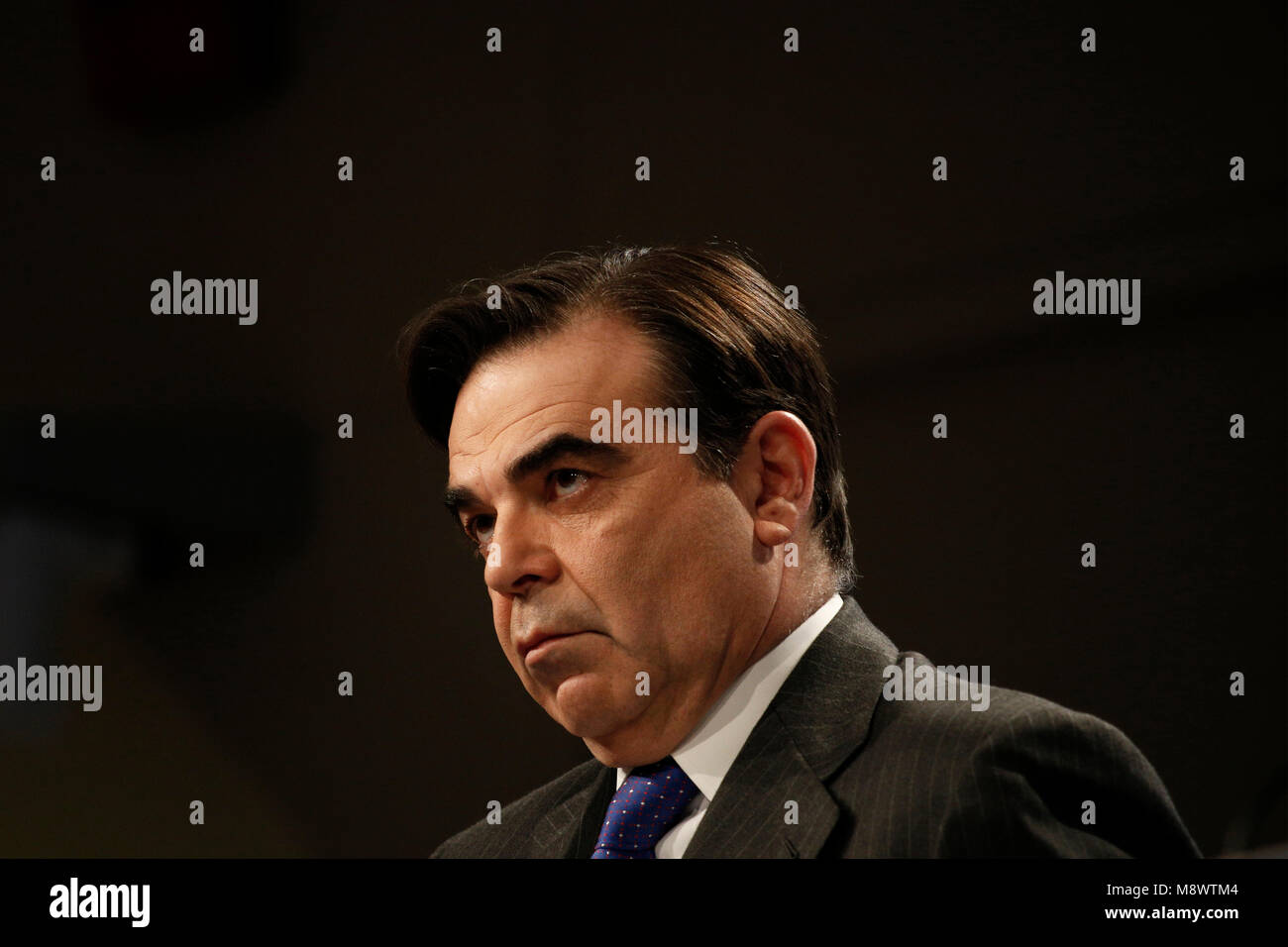 Brussels, Belgium. 20th March 2018. Chief Spokesperson of the European ...