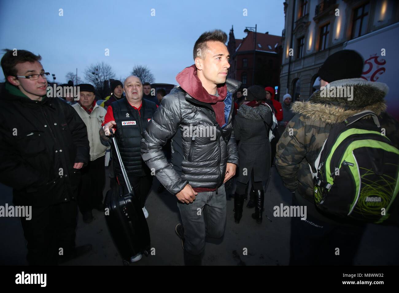 THIAGO CIONEK Members of Polish National Football team arrive on March ...