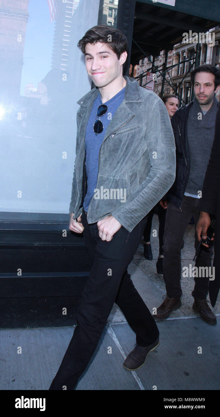 New York, USA. 19th Mar, 2018. Cameron Cuffe at Build Series to talk ...