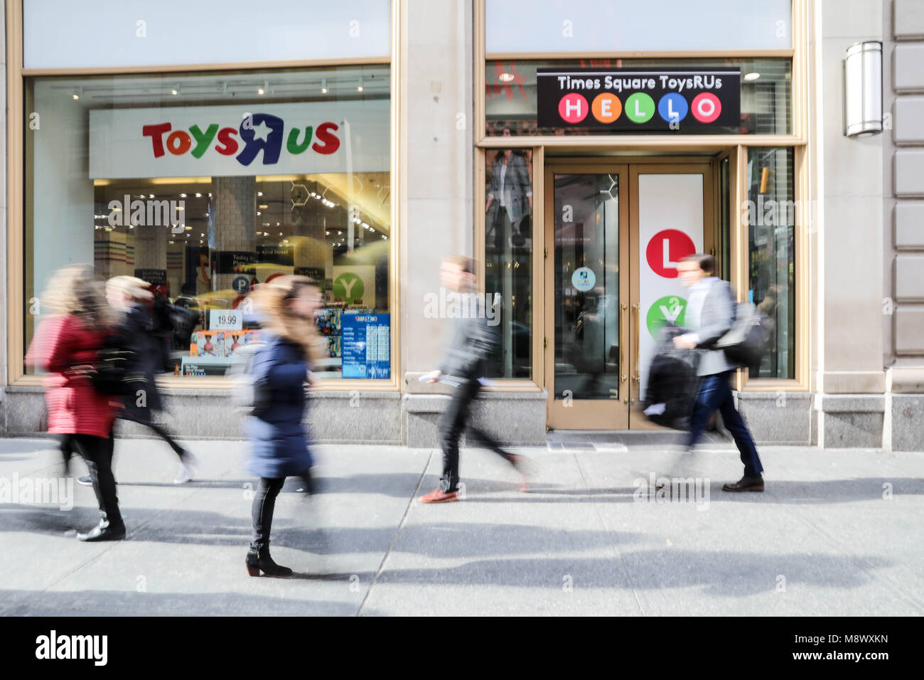 Toys R Us Toy Store facade is seen in New York City in the United ...