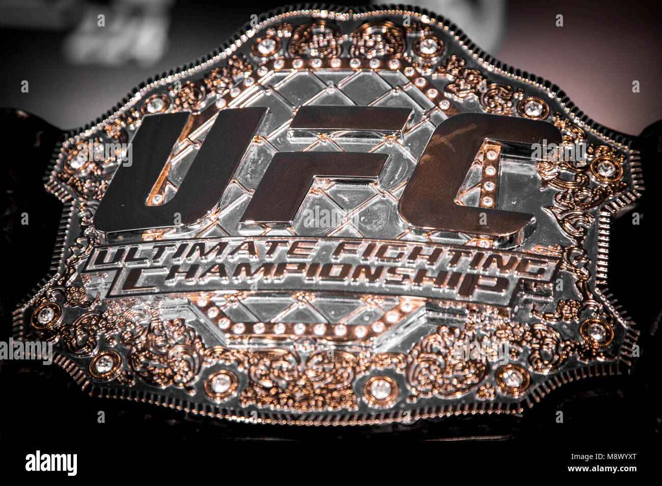 Rio De Janeiro, Brazil. 20th Mar, 2018. Belt of Amanda Nunes that will ...