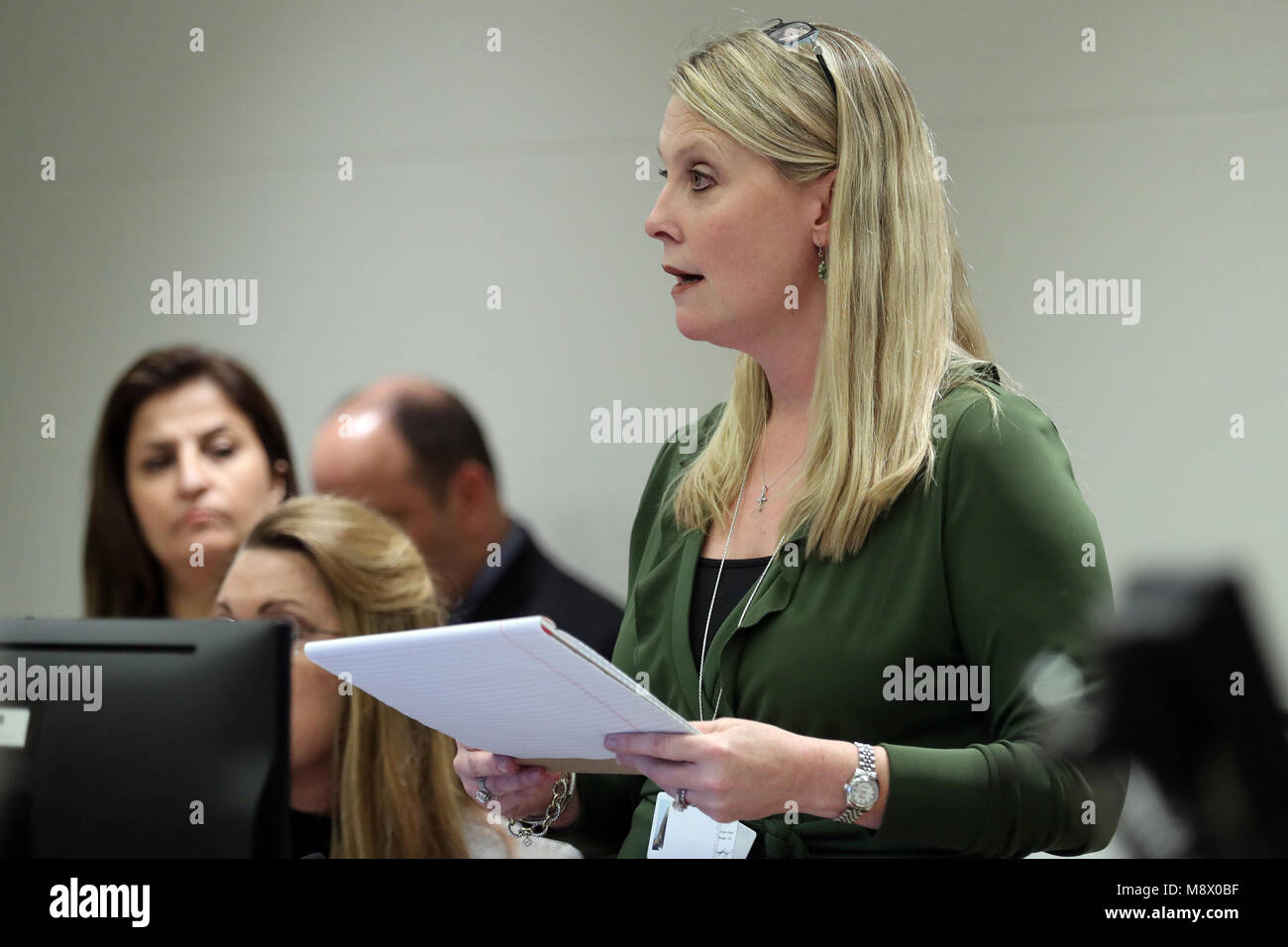 March 20, 2018 - Ft. Lauderdale, FL, USA - Prosecutor Sarahnell Murphy ...