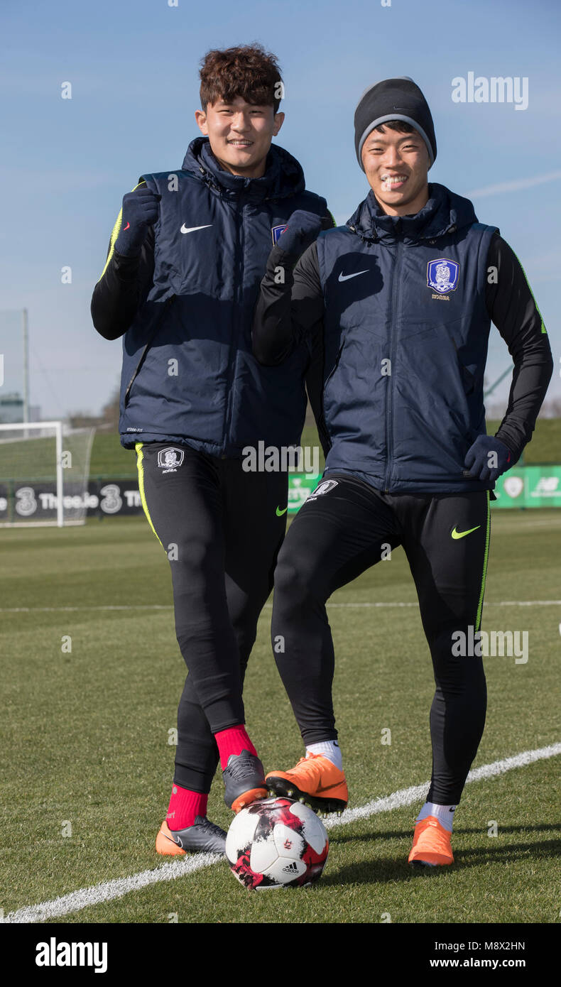 21st Mar, 2018. S. Korea prepare for European friendlies Striker Hwang ...