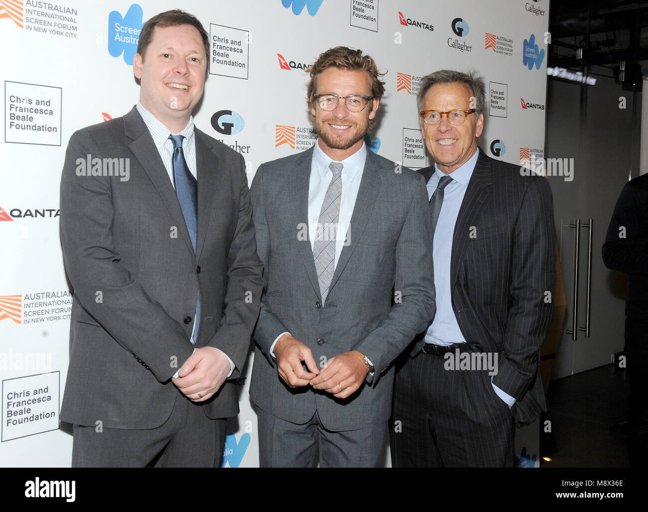 New York, NY, USA. 20th Mar, 2018. Tom Williams, Simon Barker and Mark ...