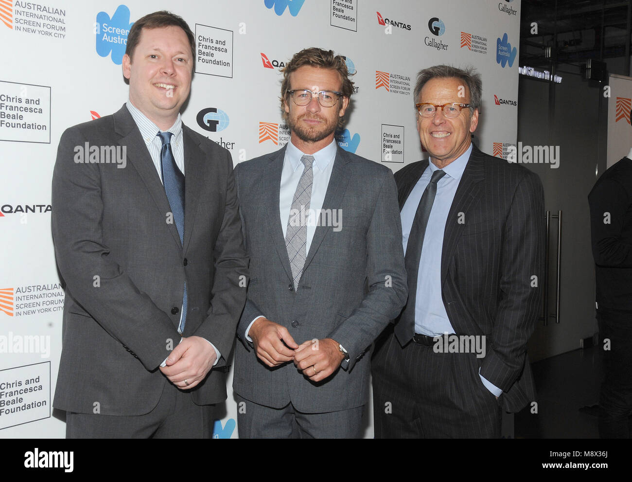 New York, NY, USA. 20th Mar, 2018. Tom Williams, Simon Barker and Mark ...