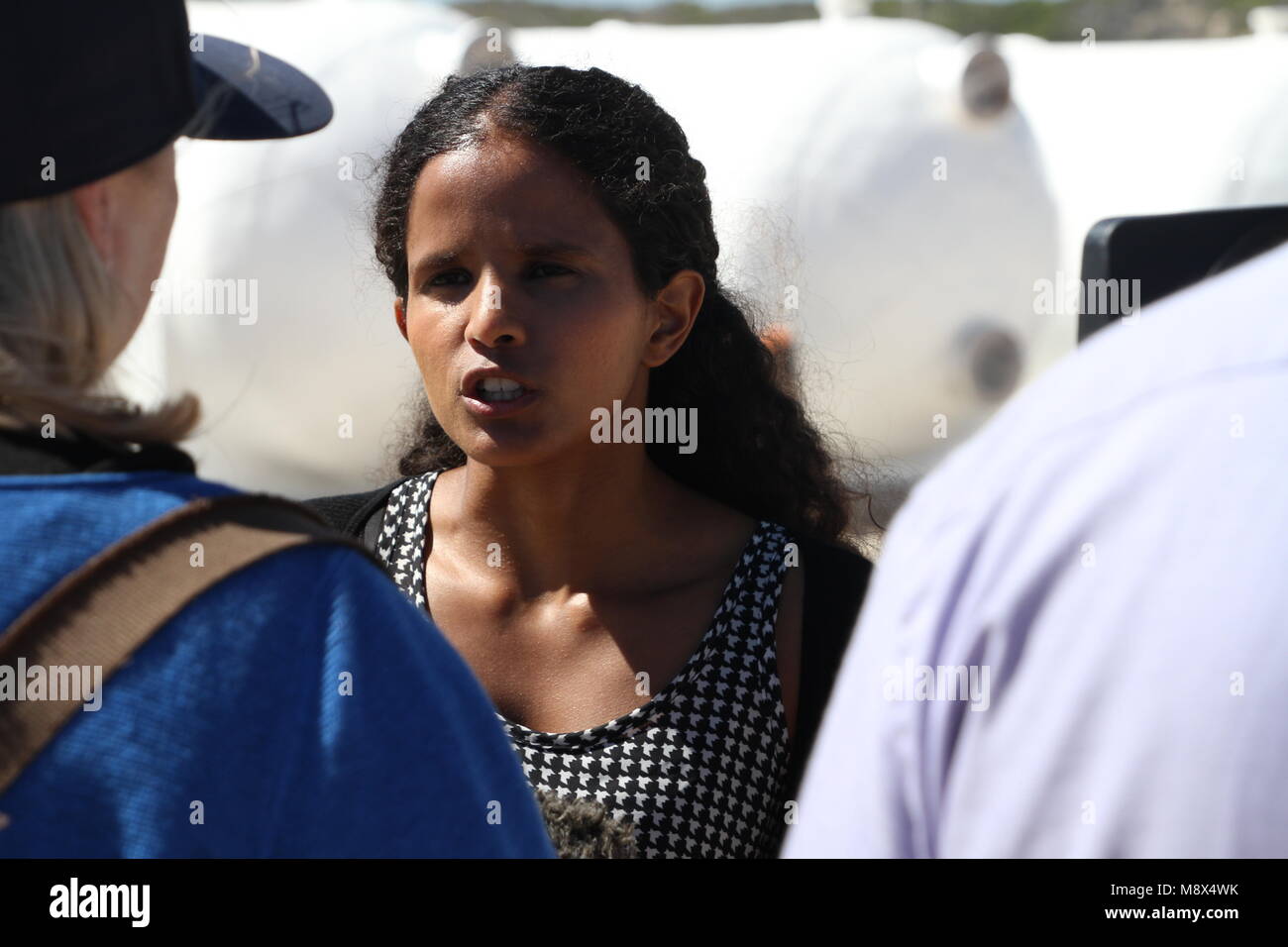 19 Febuary 2018, Germany, Cape Town: Xanthea Limberg, Cape Town's water ...