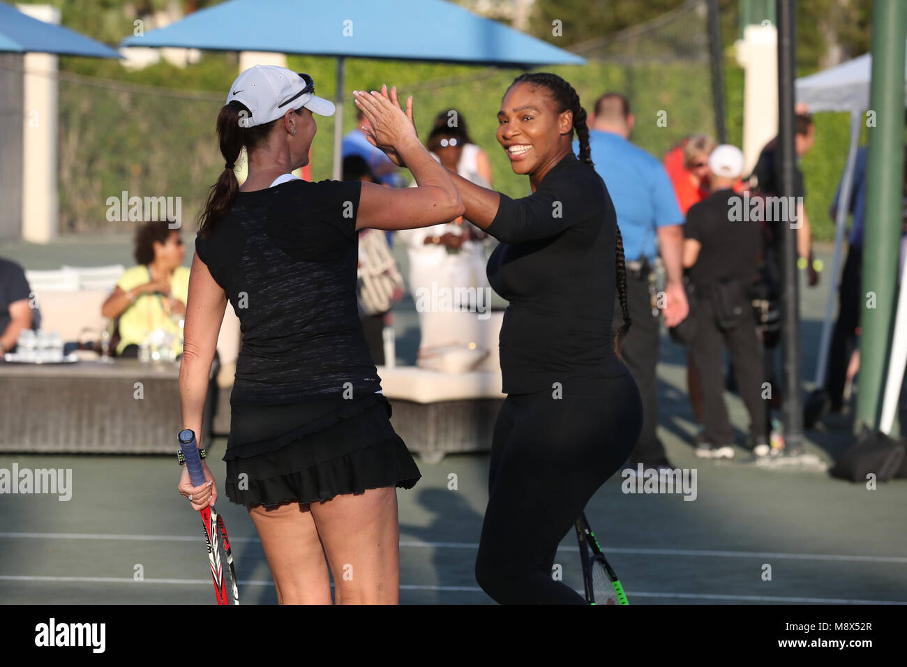 Key Biscayne, Florida, USA. 20th March, 2018. Serena Williams attends ...