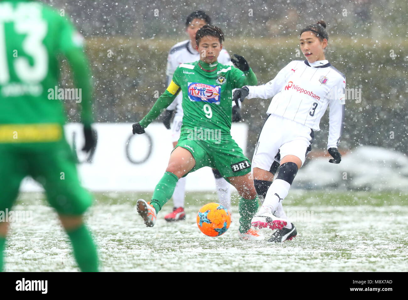 Tokyo, Japan. 21st Mar, 2018. (L-R) Mina Tanaka (Beleza), Reina Wakisaka (Cerezo Ladies ...