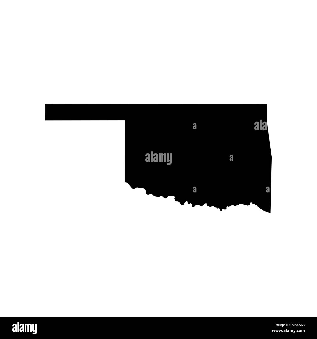 Symbol map state oklahoma Stock Vector Images - Alamy