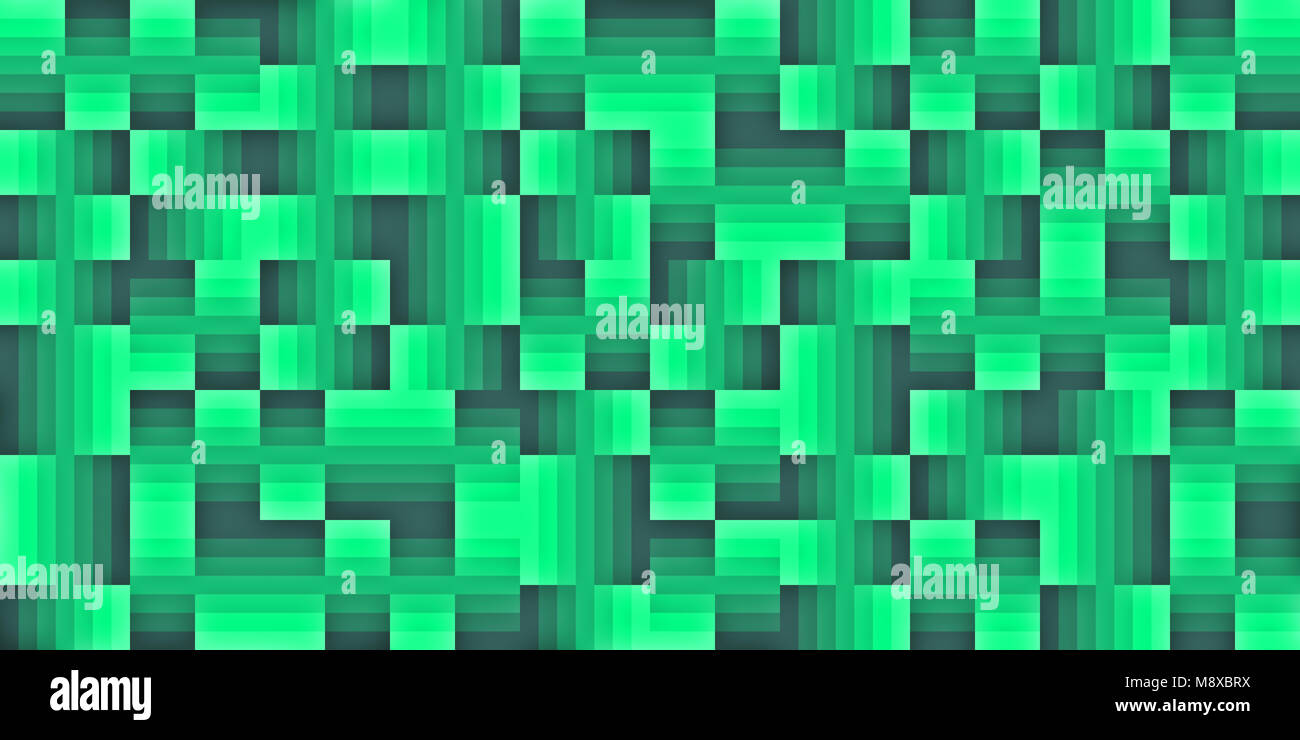 Deep Sea Green Modern Random Filling Geometric Shapes Pattern ...