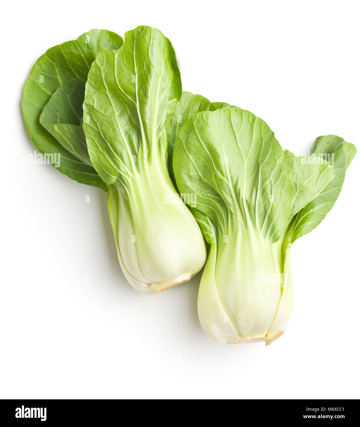 Fresh pak choi cabbage isolated on white background Stock Photo - Alamy