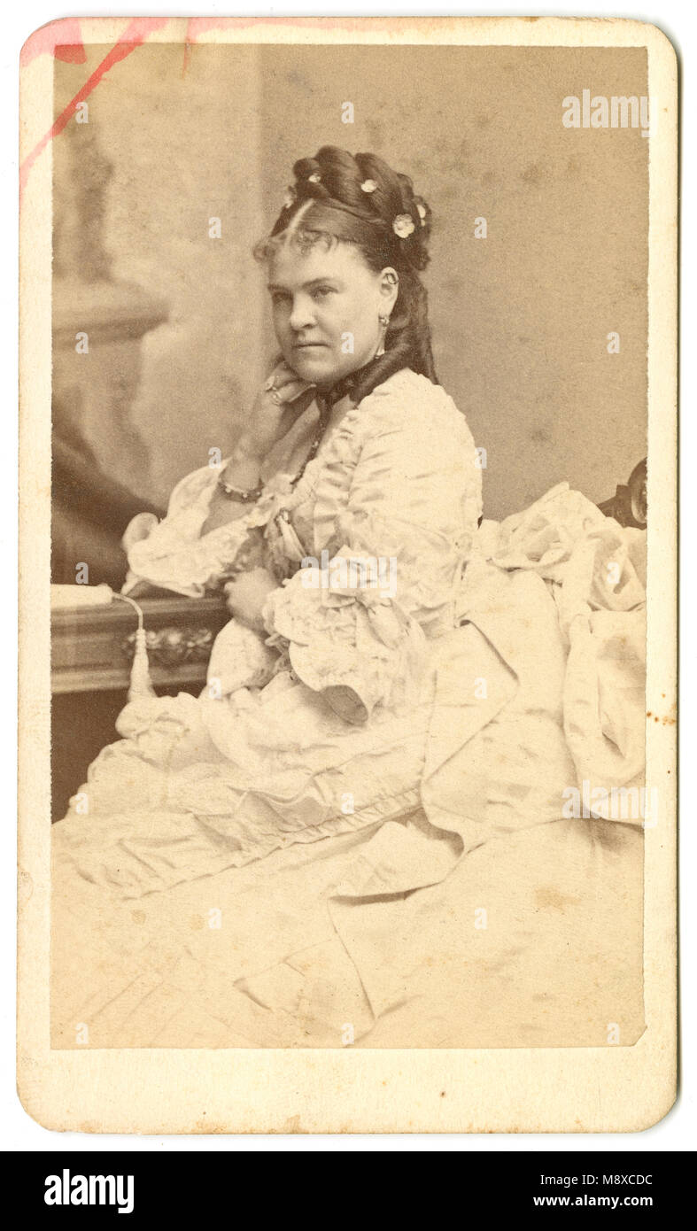 Antique c1860 carte de visite, Sarah Edith Wynne. Sarah Edith Wynne ...