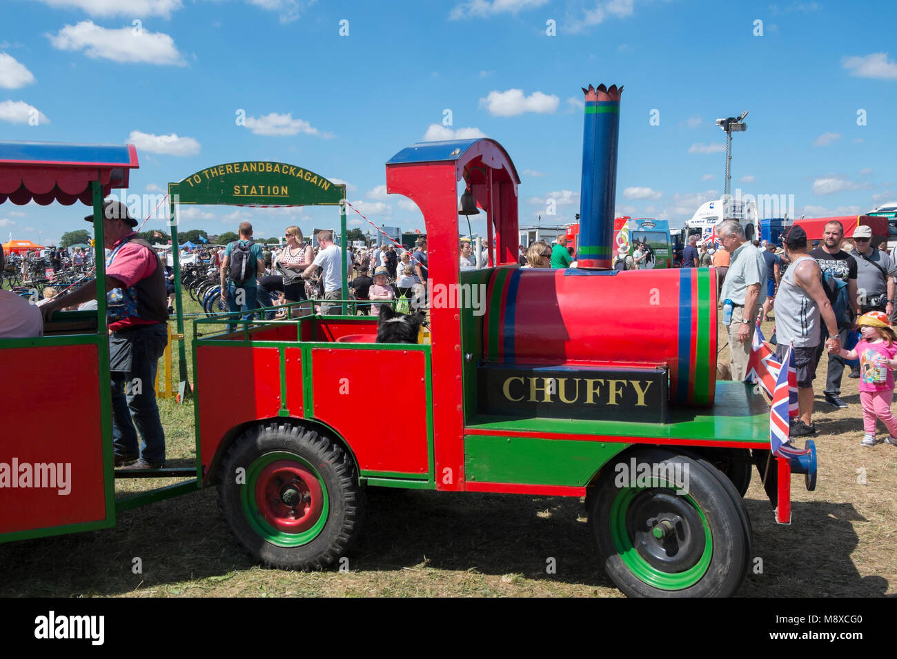 Chuffy train arriving at the To There and Back Station at the ...
