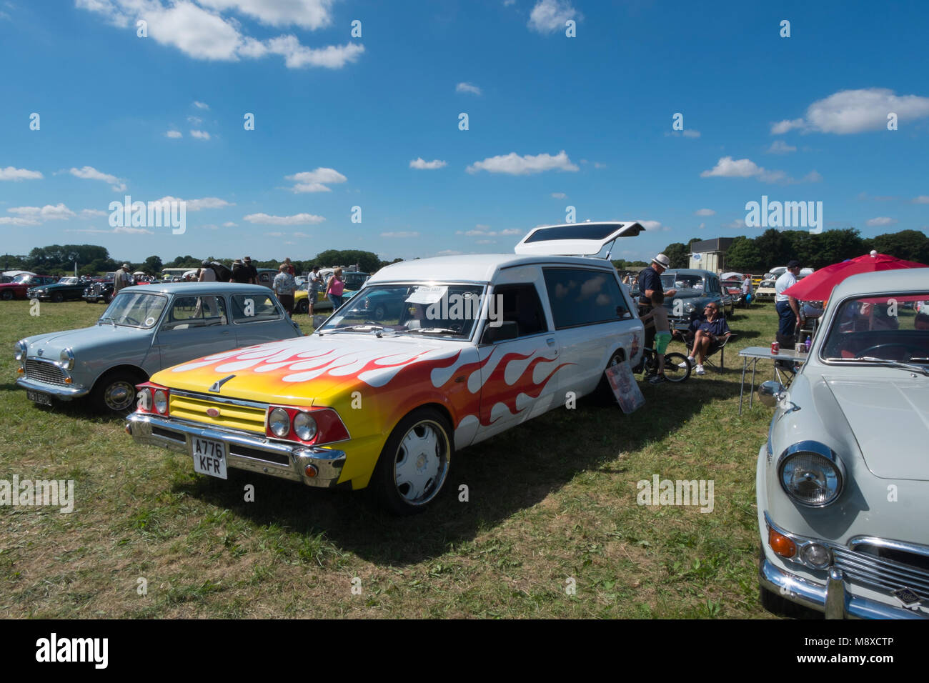 1960s Ford Estate with flaming paintwork at the Gloucestershire Vintage ...