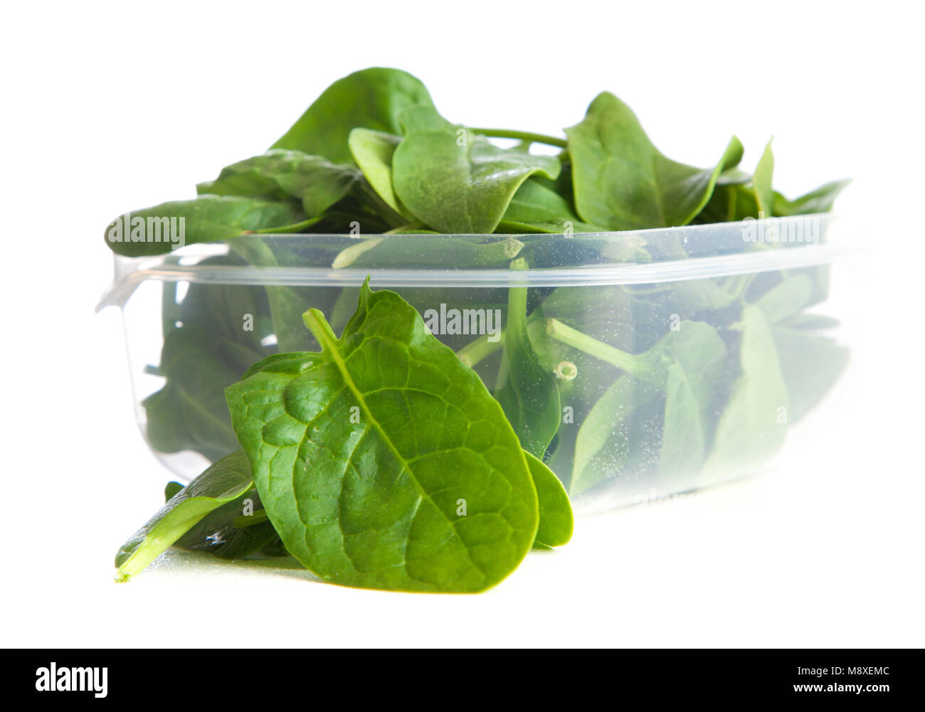 Baby spinach leaves Stock Photo - Alamy