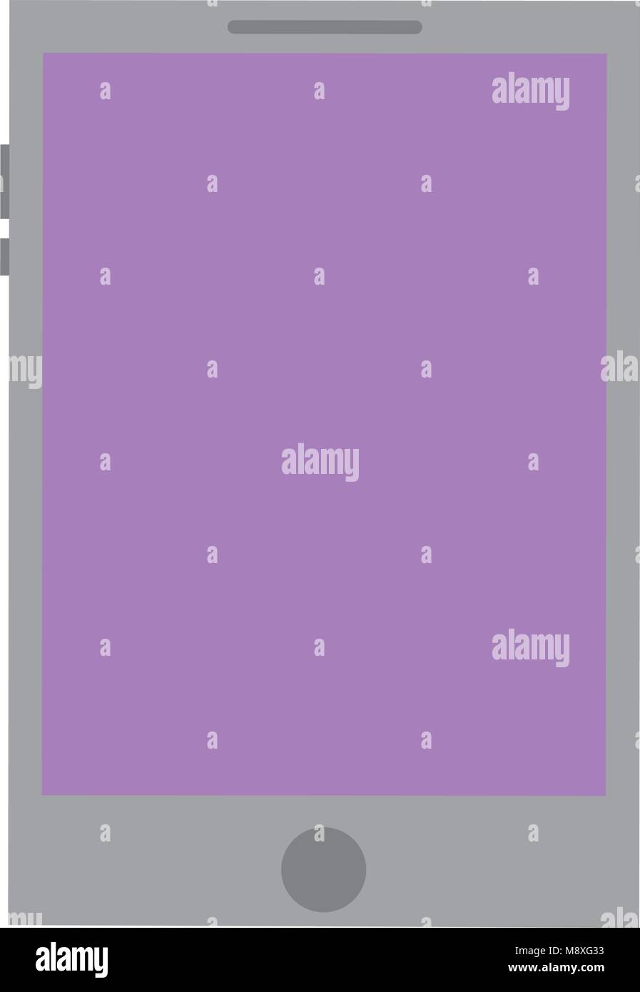 smartphone with purple display digital device Stock Vector Image & Art ...