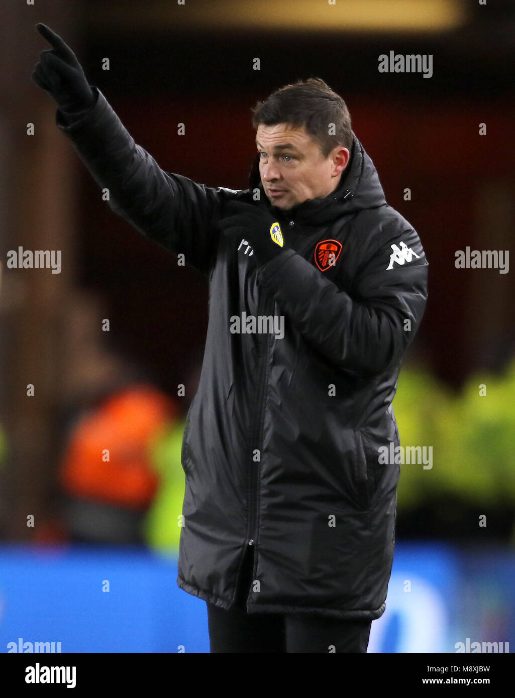 Leeds United manager Paul Heckingbottom Stock Photo - Alamy