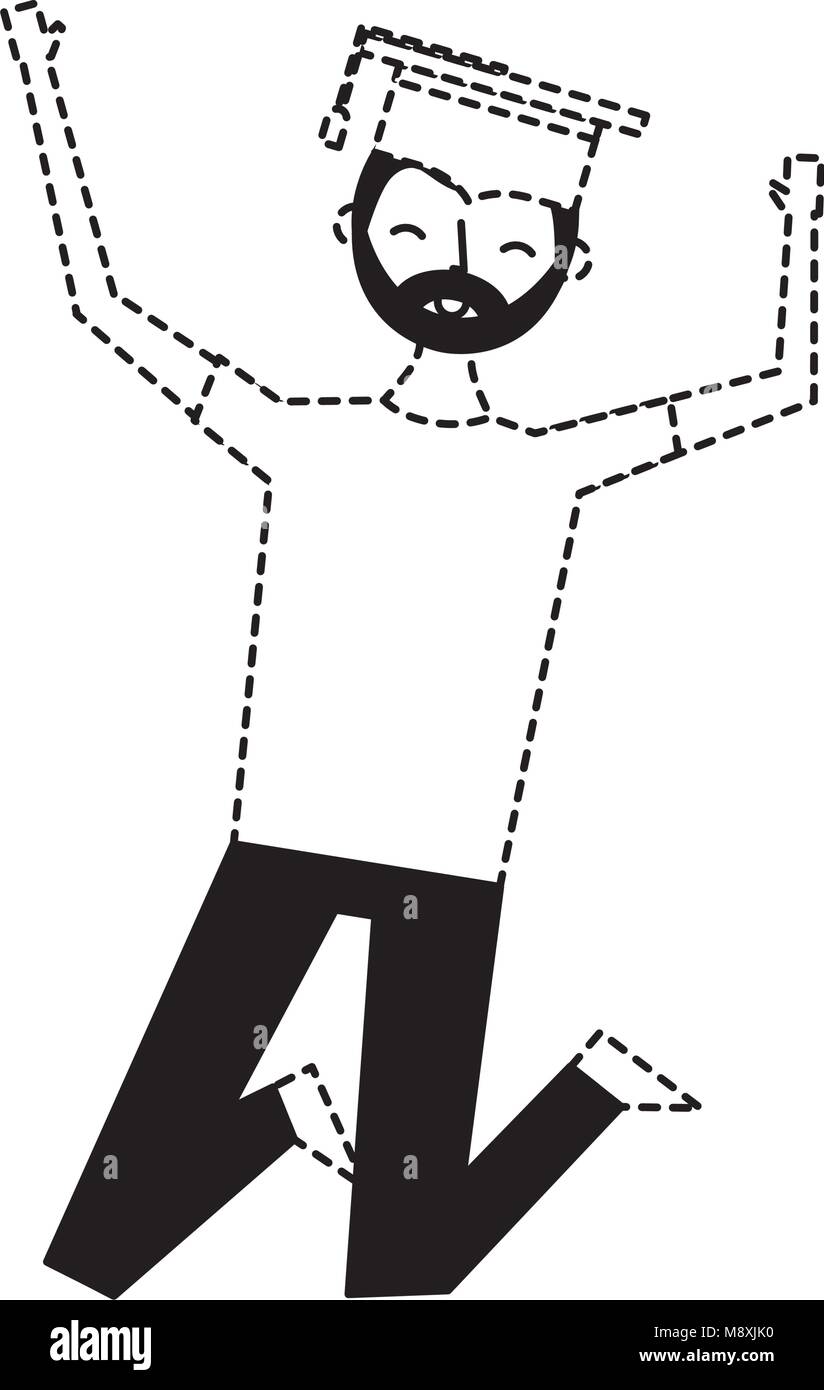 Graduate man holding school Stock Vector Images - Alamy