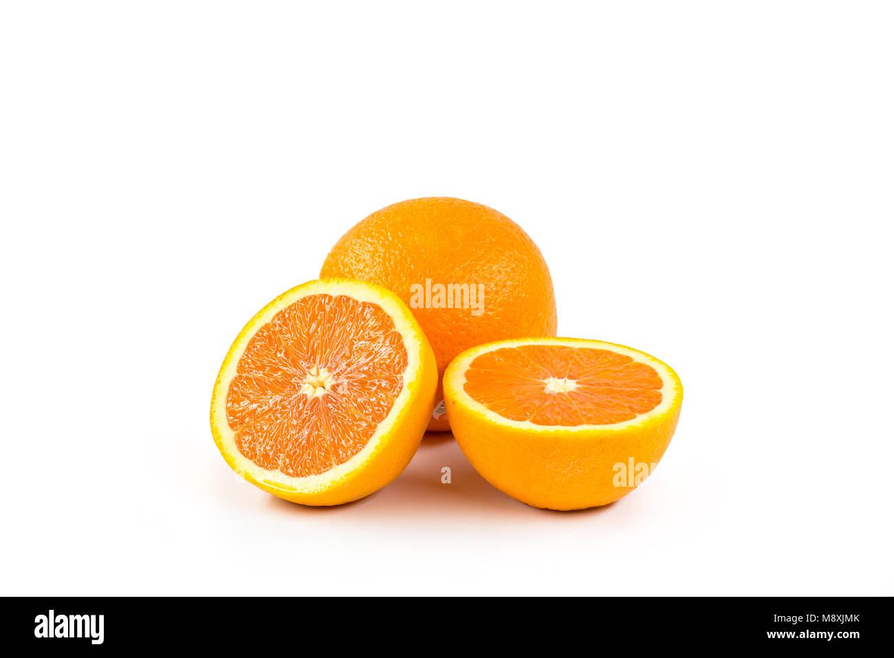 GROUP OF CARA CARA NAVAL ORANGES AKA RED-FLESHED NAVAL IN STUDIO Stock ...