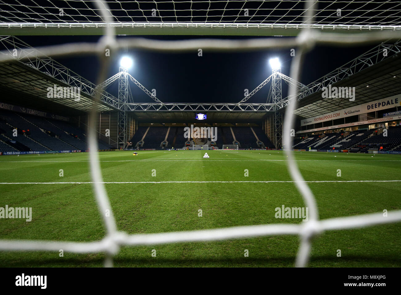 General view of the pitch at Deepdale Stock Photo - Alamy