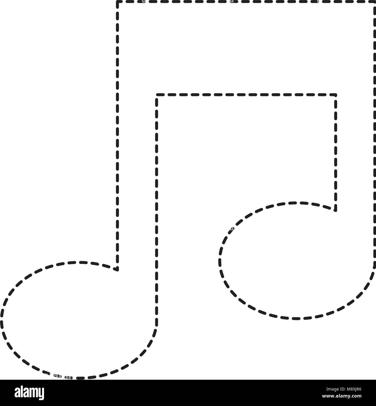 Bubble Music Note Icon Black and White Stock Photos & Images - Alamy