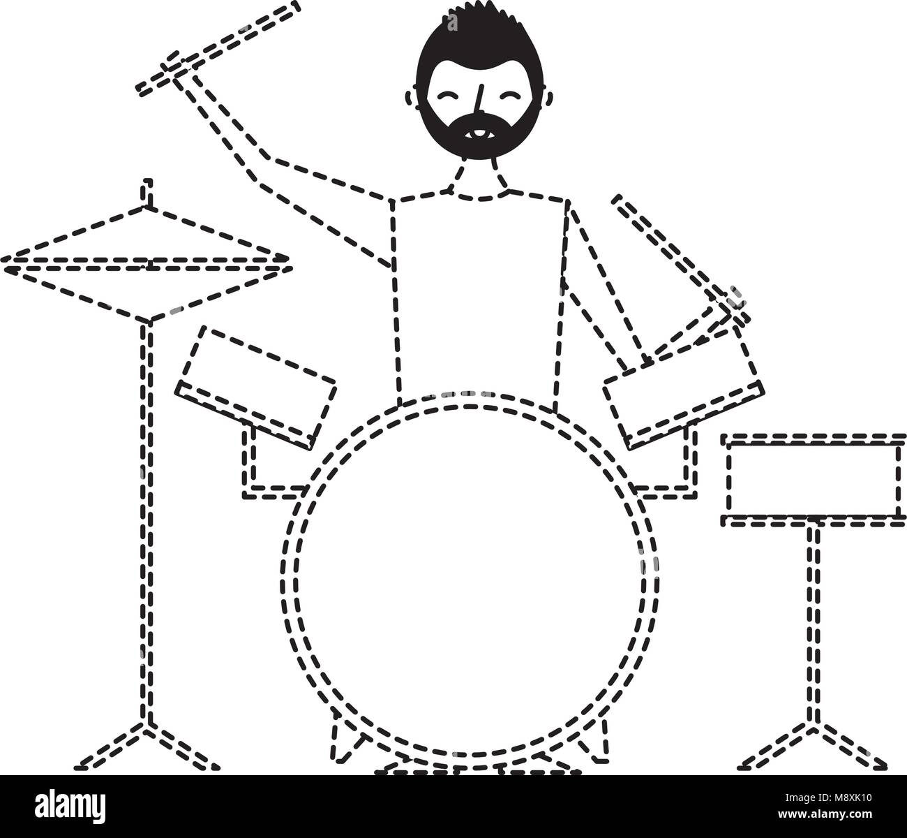 Young man alone smile studio Stock Vector Images - Alamy