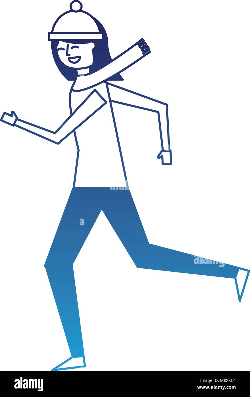 Running at frost Stock Vector Images - Alamy