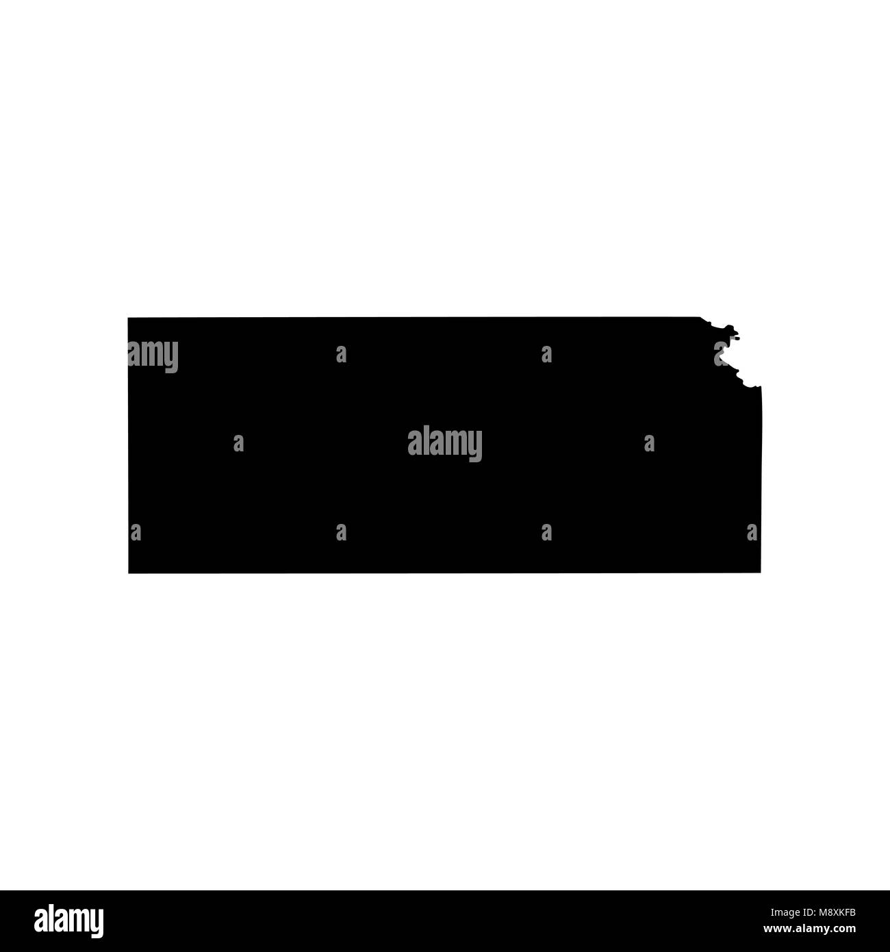 map of the U.S. state of Kansas Stock Vector Image & Art - Alamy