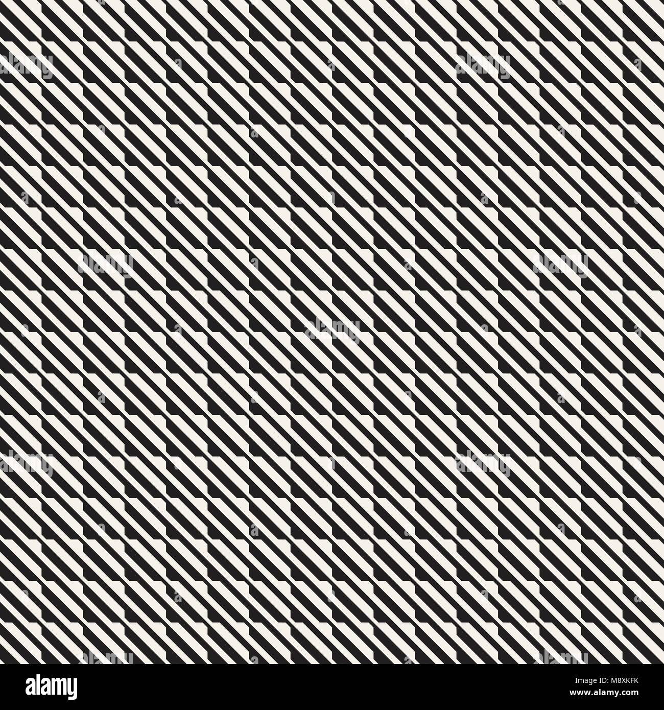 Vector seamless black and white halftone lines grid pattern. Abstract ...