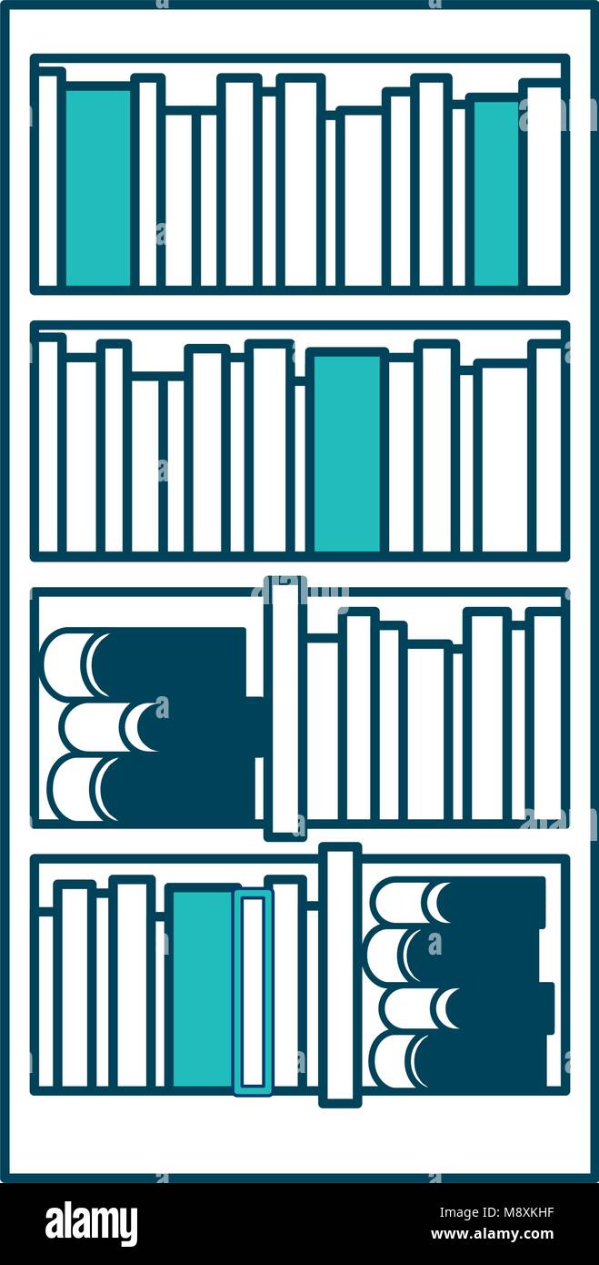 Books On Shelf Silhouette