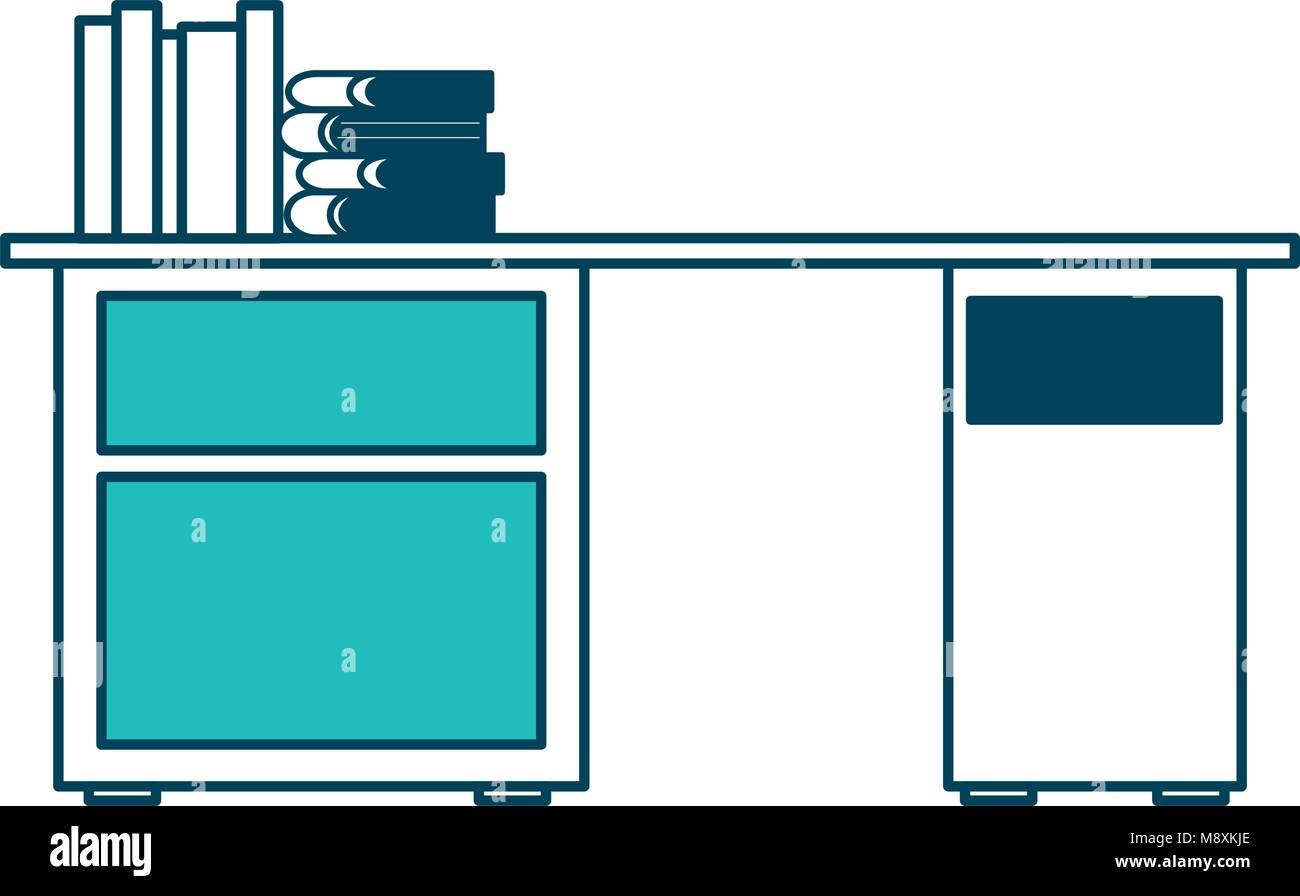 Workspace desk copy space Stock Vector Images - Alamy