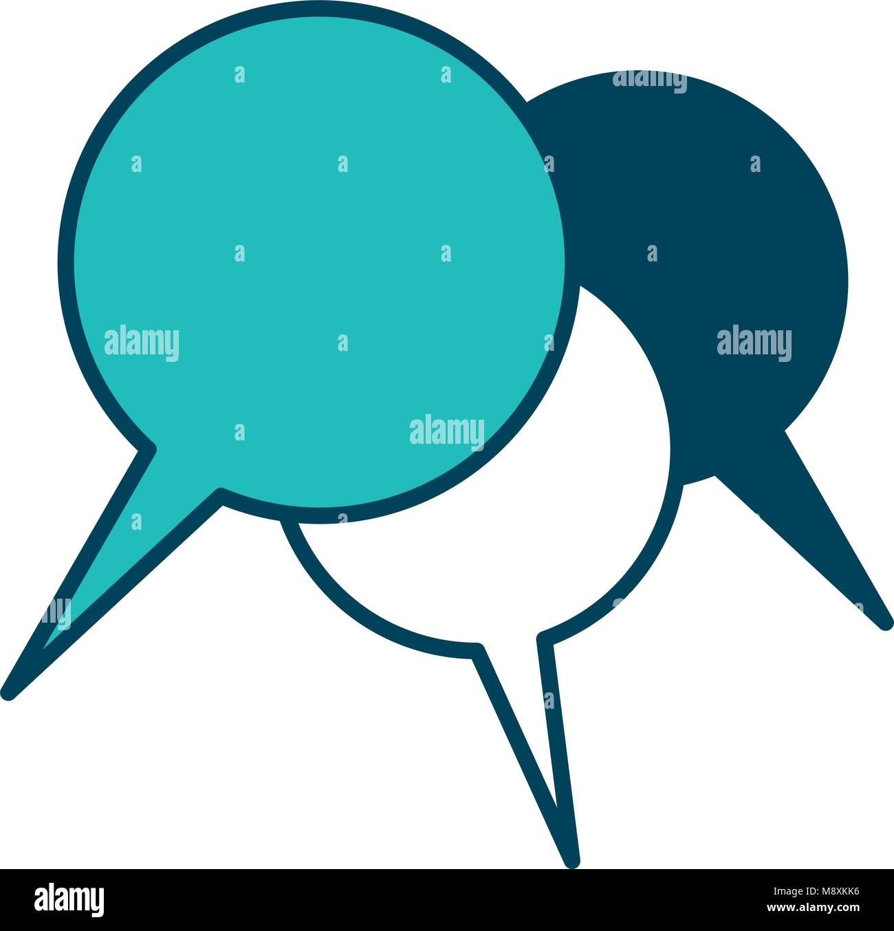 speech bubbles chat dialog talk image Stock Vector Image & Art - Alamy
