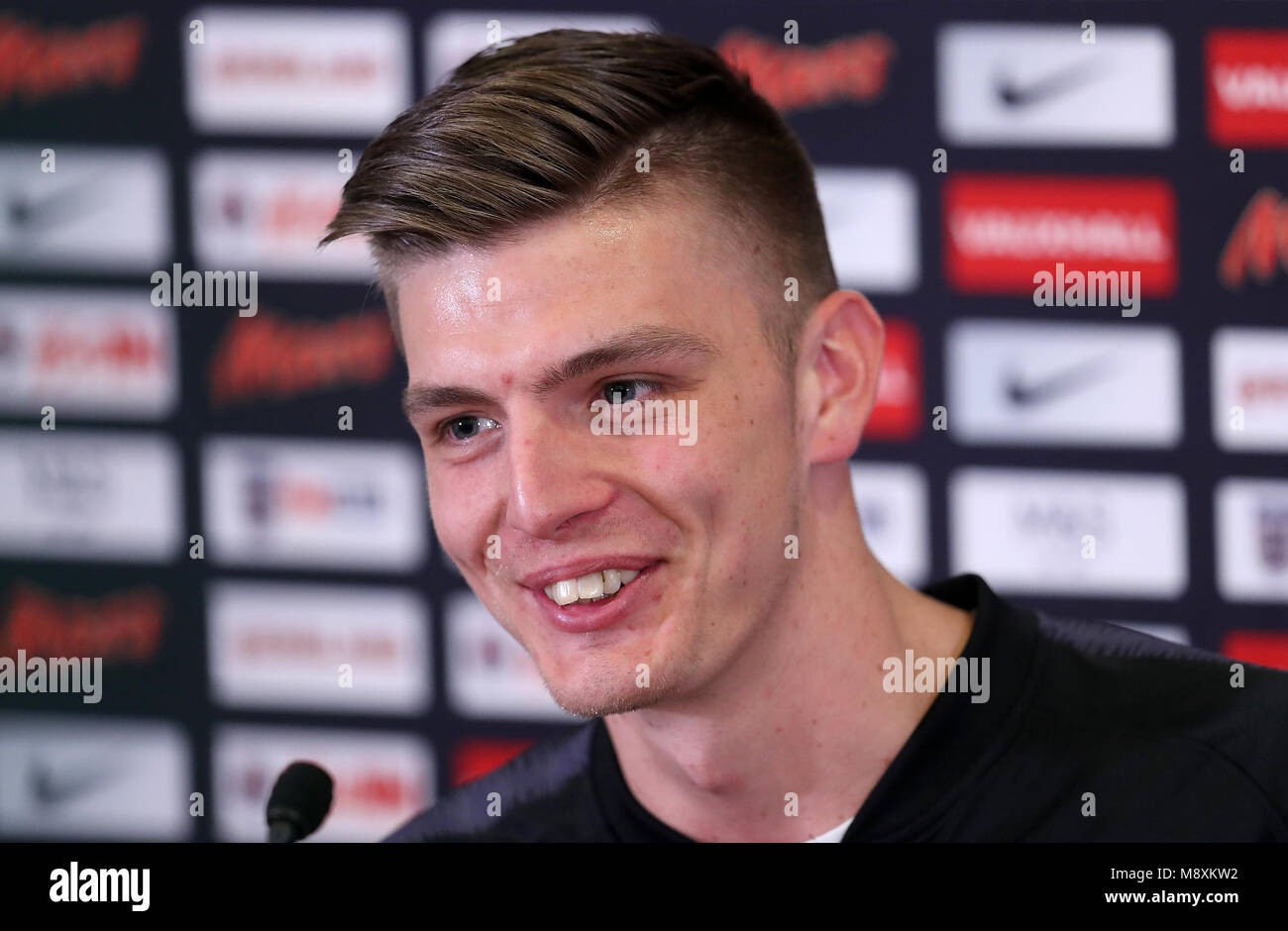 England goalkeeper Nick Pope during the media day at St George's Park ...